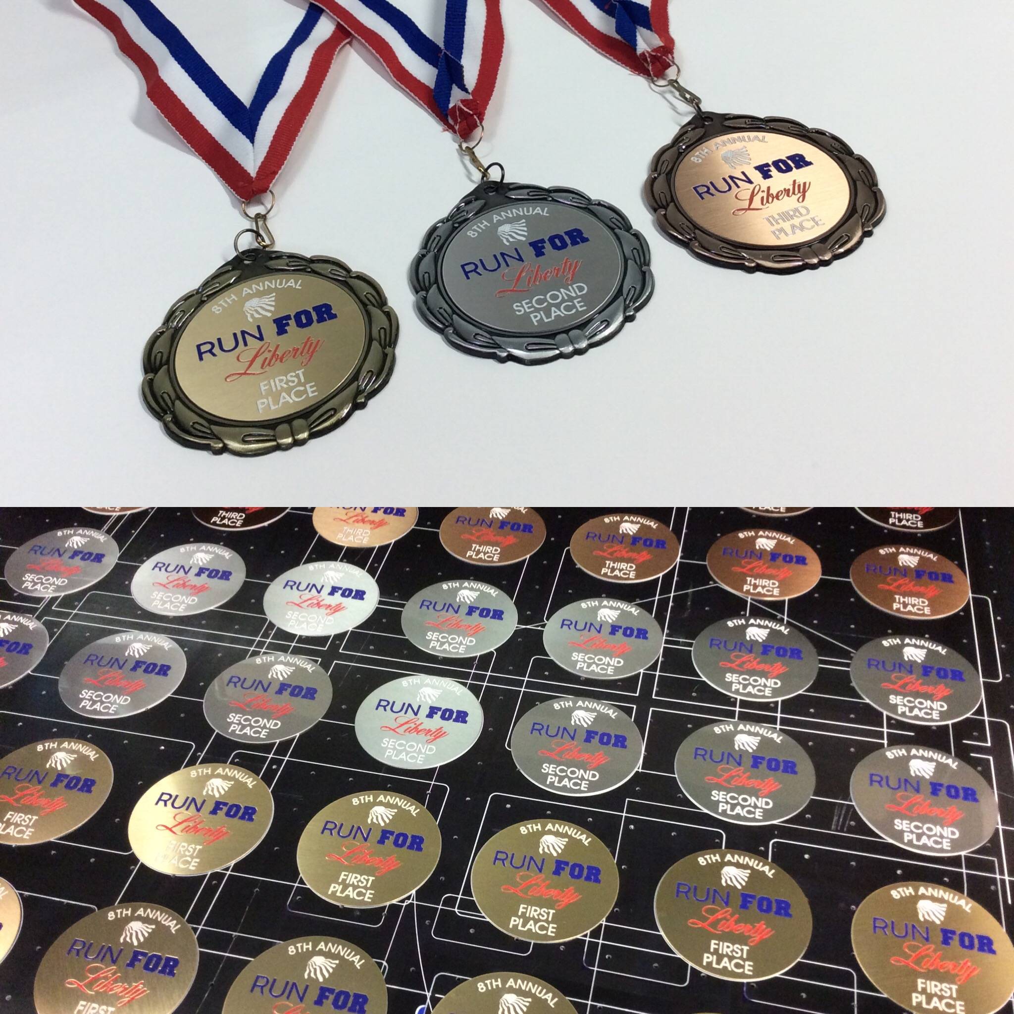 Custom UV Printed Competition Medals - FiveStar Awards & Engraving